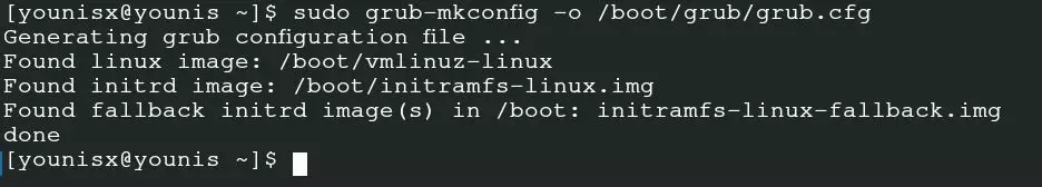 Nola eguneratu Grub Arch Linux-en 2311_5