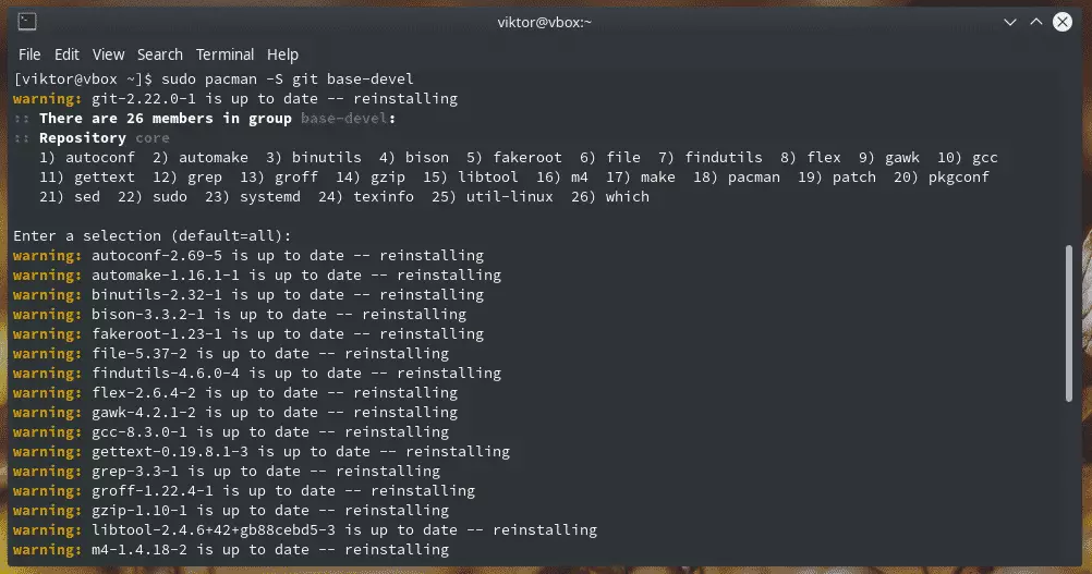 Faʻafefea ona faʻafouina le GRUB ile Arch Linux 2316_19