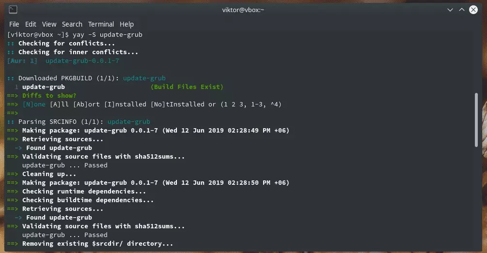 Faʻafefea ona faʻafouina le GRUB ile Arch Linux 2316_23