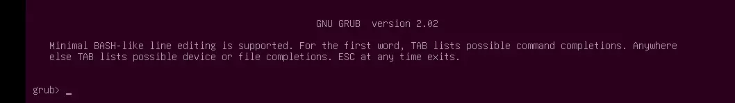 Ubuntu 18.04 LTS پر GRUB ریسکیو کا استعمال کیسے کریں۔ 2321_3
