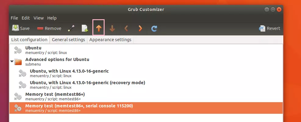 Instal·leu Grub Customizer a Ubuntu 2322_12