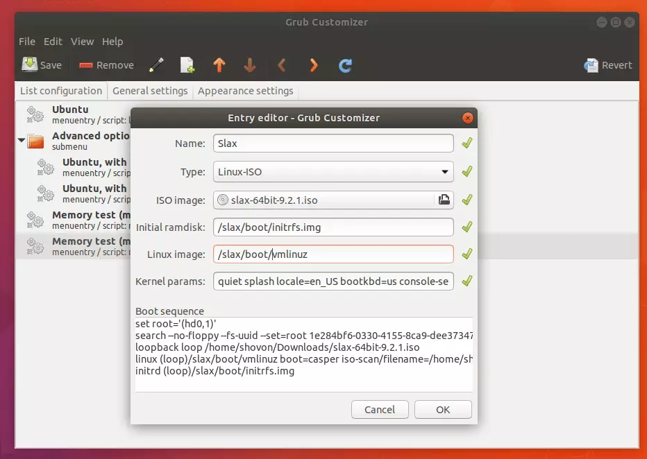 Instal·leu Grub Customizer a Ubuntu 2322_22