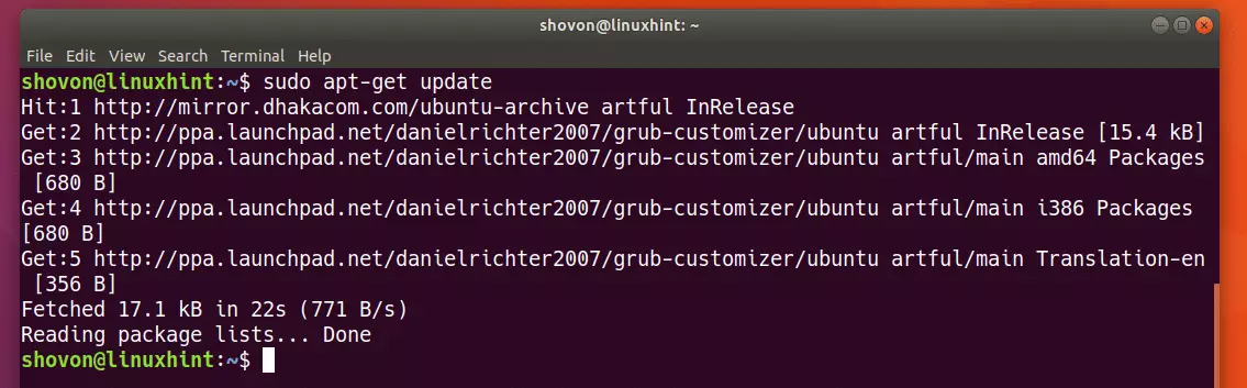 Εγκαταστήστε το Grub Customizer στο Ubuntu 2322_5