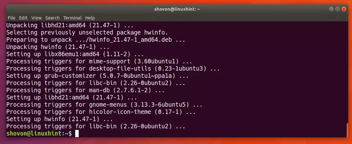 Ubuntu дээр Grub Customizer суулгана уу 2322_8