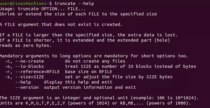 Kako koristiti naredbu “Truncate” u Linuxu? 2328_17