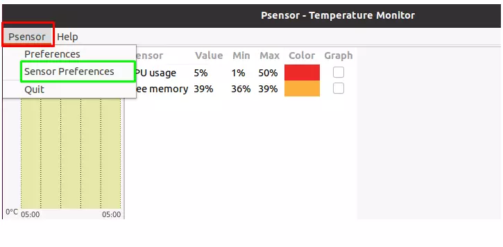 Как установить и настроить Psensor Sensor Monitor в Linux? 2331_10