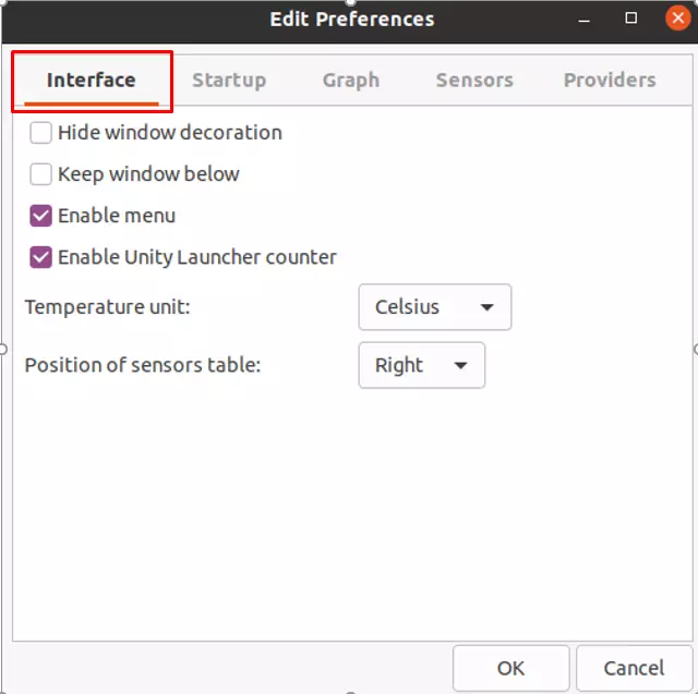 Bagaimana Cara Menginstal dan Mengonfigurasi Monitor Sensor Psensor di Linux? 2331_5