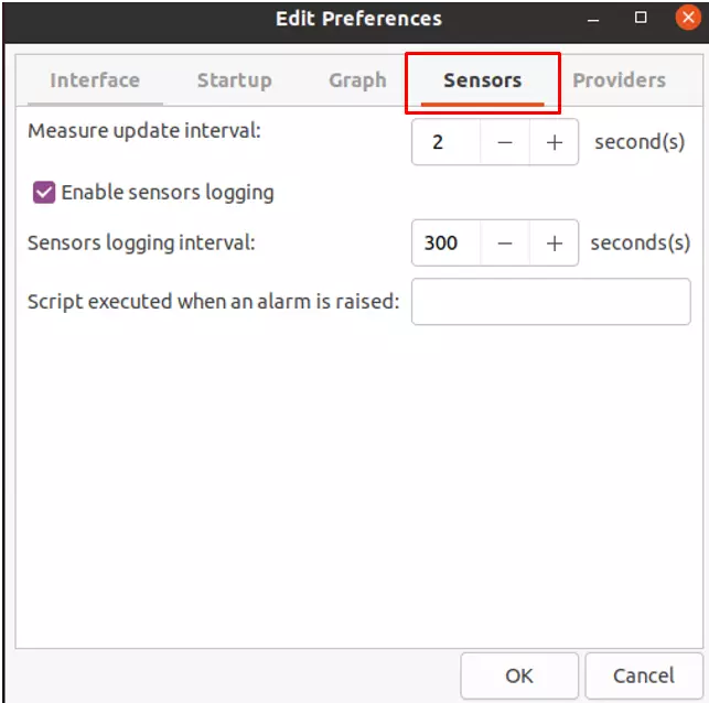 Как установить и настроить Psensor Sensor Monitor в Linux? 2331_8