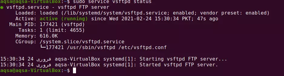 Kuinka asentaa FTP-palvelin Ubuntu 20.04:ään 2336_6