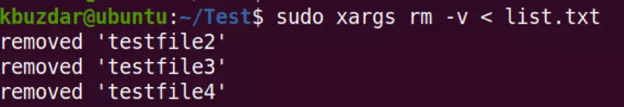 Παράδειγμα εντολής Linux 
