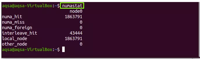 Si të ekzekutoni komandën Numastat në Linux 2342_2
