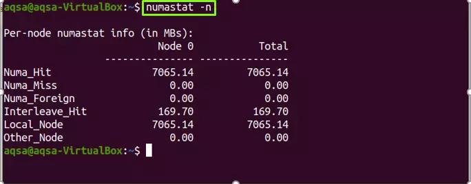 Conas ordú Numastat a Rith i Linux 2342_4