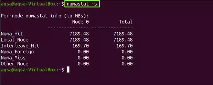 Cara Menjalankan arahan Numastat di Linux 2342_5