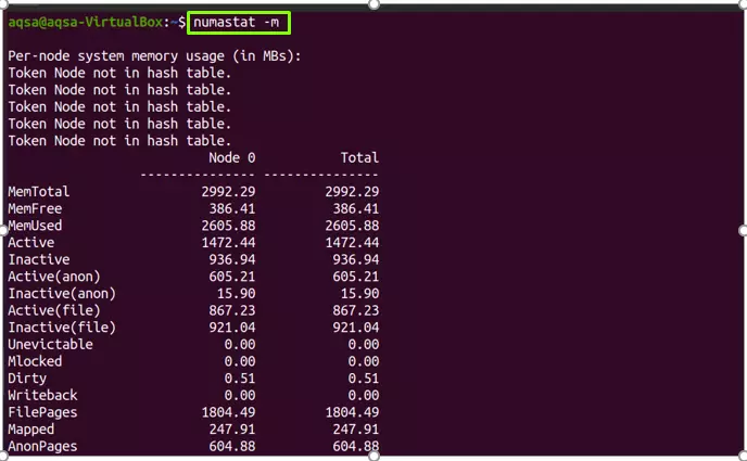 Linux ನಲ್ಲಿ Numastat ಆಜ್ಞೆಯನ್ನು ಹೇಗೆ ಚಲಾಯಿಸುವುದು 2342_6