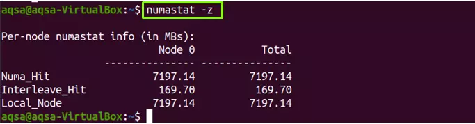 Linux ನಲ್ಲಿ Numastat ಆಜ್ಞೆಯನ್ನು ಹೇಗೆ ಚಲಾಯಿಸುವುದು 2342_7