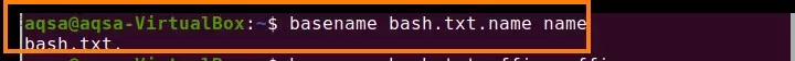 Basename Command ໃນ Linux 2347_6