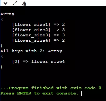 PHP array_keys() Fungsi 2354_3