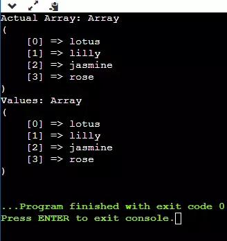PHP array_values() फंक्शन 2359_1