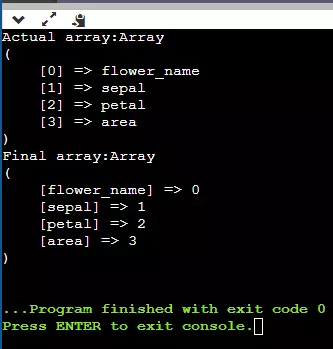 Función PHP array_flip(). 2364_1