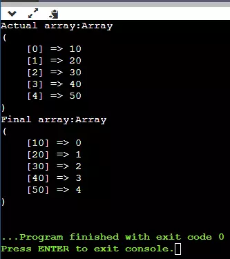 PHP array_flip() လုပ်ဆောင်ချက် 2364_2