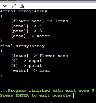 PHP array_flip() -funktio 2364_3