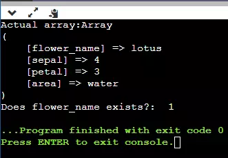 PHP array_key_exists() 函數 2365_1
