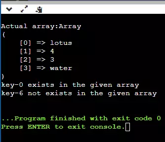 PHP array_key_exists() 函數 2365_4
