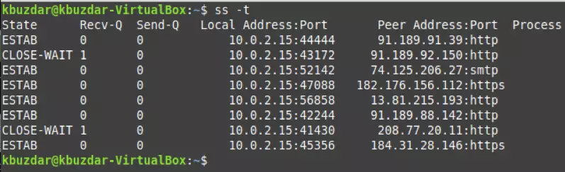 Príklady príkazov Linux „ss“. 2380_14