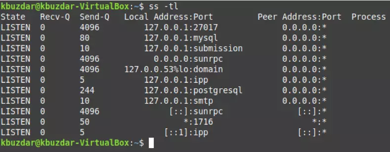 Príklady príkazov Linux „ss“. 2380_16