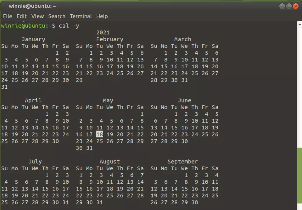 I-Linux Cal Command 2383_5