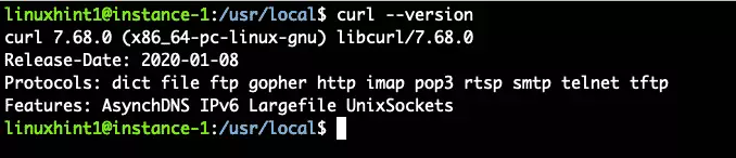 Linux પર નવીનતમ cURL - કમાન્ડ લાઇન ટૂલ ઇન્સ્ટોલ કરો 2407_3
