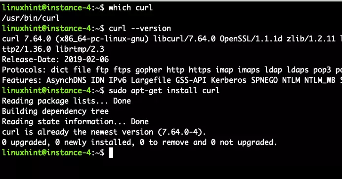 Linux પર નવીનતમ cURL - કમાન્ડ લાઇન ટૂલ ઇન્સ્ટોલ કરો 2407_4