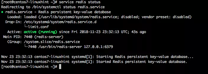 Усталюйце Redis на CentOS 7.5 2411_4