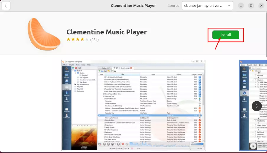 Nola instalatu Clementine Music Player Ubuntu 22.04-n 2423_13