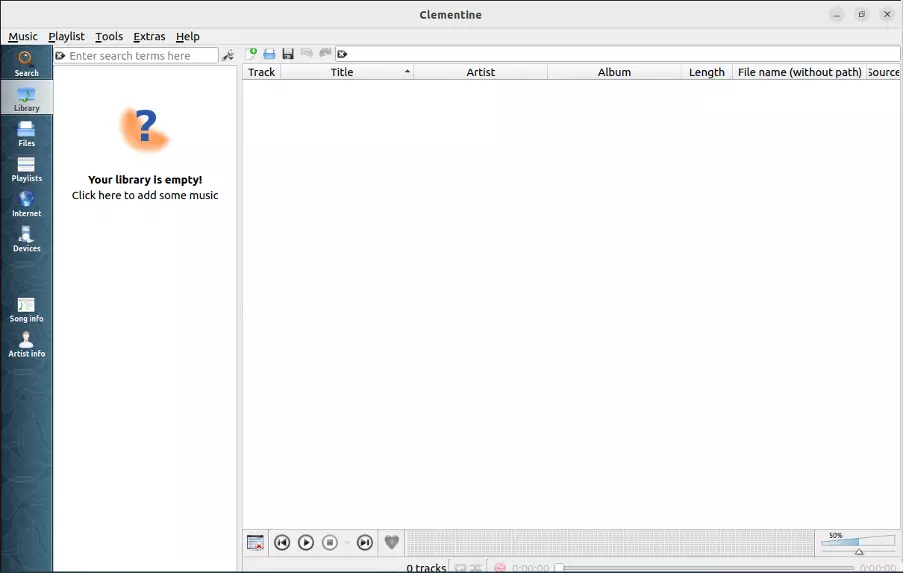 Ubuntu 22.04 . पर क्लेमेंटाइन म्यूजिक प्लेयर कैसे स्थापित करें 2423_5