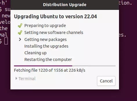 Sådan opgraderes Ubuntu 20.04 LTS til Ubuntu 22.04 LTS 2429_12