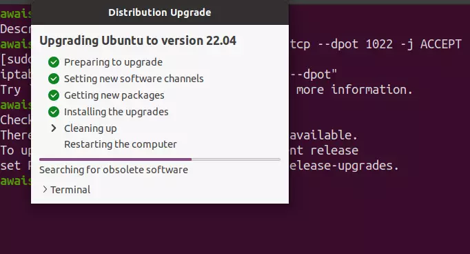 كيفية ترقية Ubuntu 20.04 LTS إلى Ubuntu 22.04 LTS 2429_16