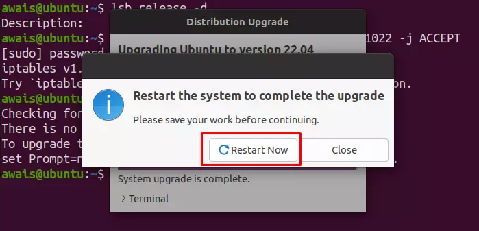Maitiro ekusimudzira Ubuntu 20.04 LTS kuUbuntu 22.04 LTS 2429_17