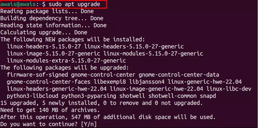 Pilnīga rokasgrāmata drošības atjauninājumu instalēšanai Ubuntu 22.04 2430_2