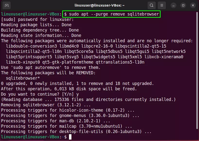 உபுண்டு 22.04 இல் SQLite 3 ஐ எவ்வாறு நிறுவுவது 2434_11