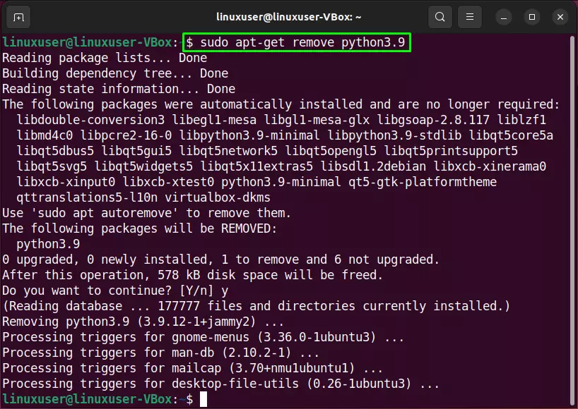 Kiel Instali Python 3.9 sur Ubuntu 22.04 2435_21