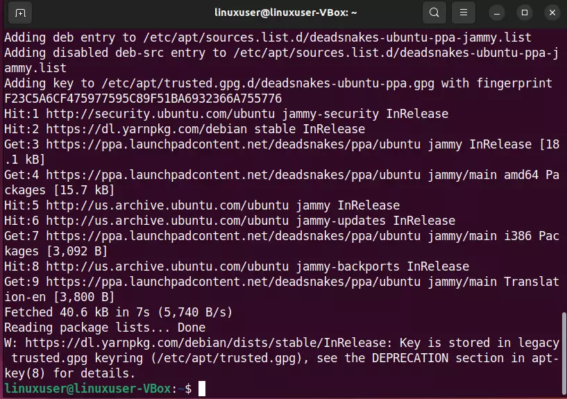 Sida loo rakibo Python 3.9 on Ubuntu 22.04 2435_4