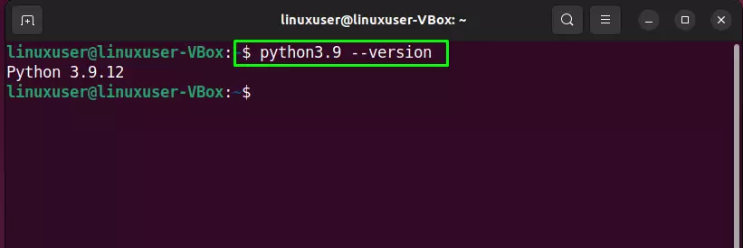 Kiel Instali Python 3.9 sur Ubuntu 22.04 2435_7