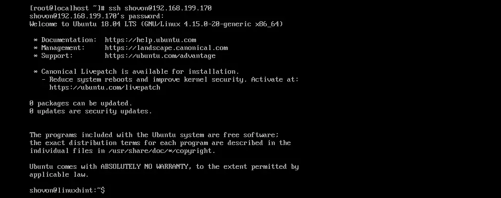 Come abilitare il server SSH su Ubuntu 18.04 LTS 2442_15