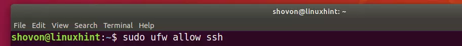 Come abilitare il server SSH su Ubuntu 18.04 LTS 2442_18