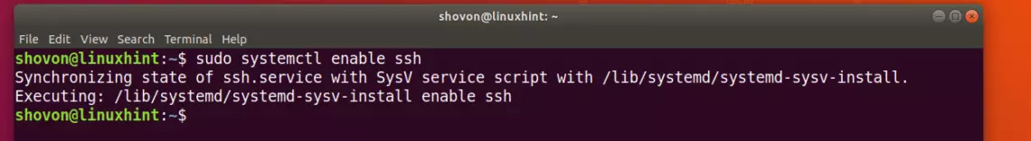 Come abilitare il server SSH su Ubuntu 18.04 LTS 2442_21