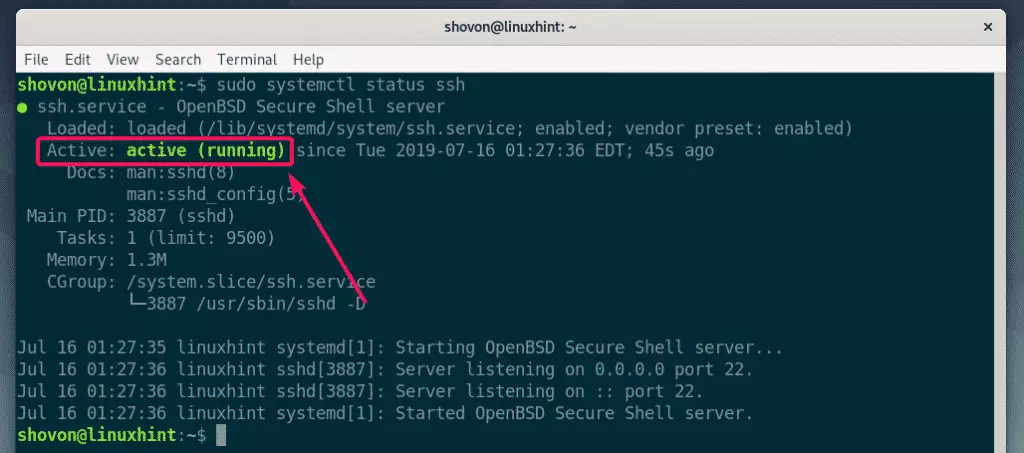 Debian 10'da SSH'yi etkinleştirin 2443_10