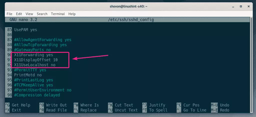 قم بتكوين إعادة توجيه SSH X11 في دبيان 10 2447_6