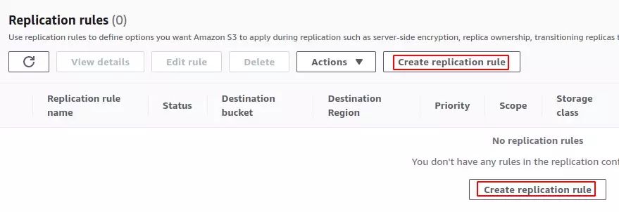 Wéi konfiguréieren d'Replikatiounsregelen op AWS S3 2466_3