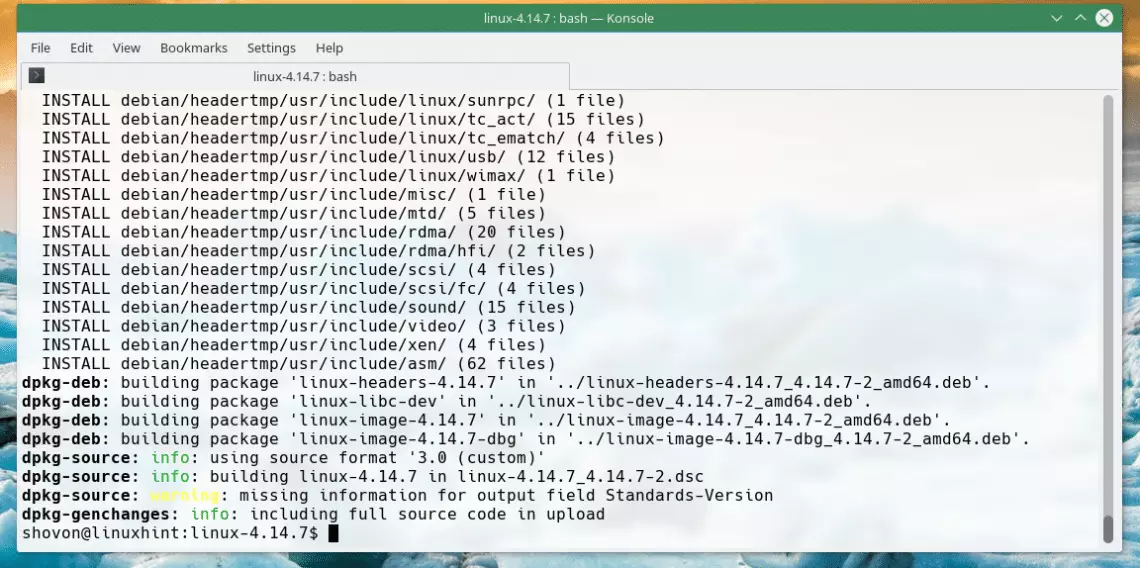 Sådan opgraderes Kernel of Debian 9 Stretch from Source 2477_21